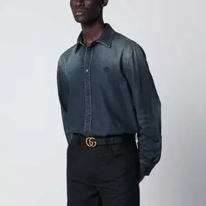 Gucci Denim Shirt With Washed Effect