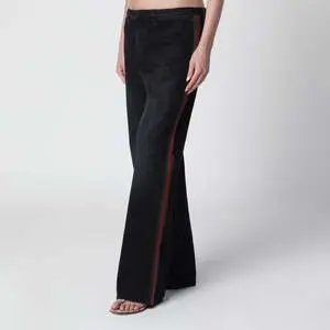 Gucci Straight-leg Stretch Cotton Denim Jeans With Web Detail