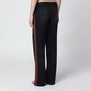 Gucci Straight-leg Stretch Cotton Denim Jeans With Web Detail