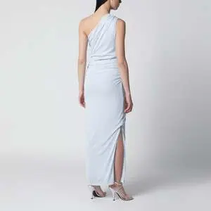 ROTATE BY BIRGER CHRISTENSEN One-shoulder Draped Maxi Dress - Light Blue