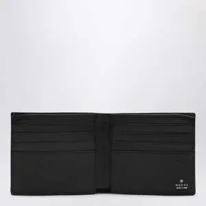 Gucci Essence Classic Bifold Wallet In Gg Canvas - Black