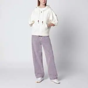 Moncler Short Sleeve Jersey Hooded Sweatshirt