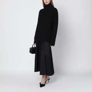 ANINE BING Christina Silk-blend Midi Skirt