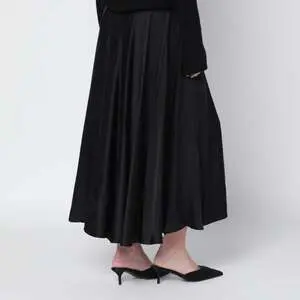 ANINE BING Christina Silk-blend Midi Skirt