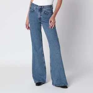 ANINE BING Wyatt Flared Jeans In Freshwater Wash - Blue