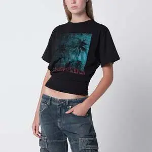 Balenciaga Cropped Logo T-shirt