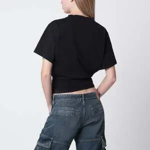 Balenciaga Cropped Logo T-shirt