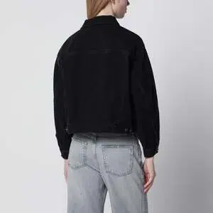 ANINE BING Quincy Cropped Denim Jacket