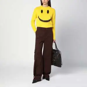 Moschino Wide Cargo Trousers - Brown