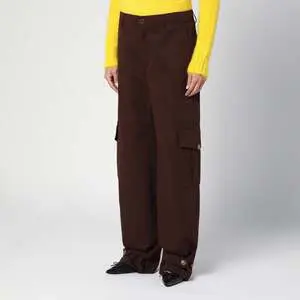 Moschino Wide Cargo Trousers - Brown