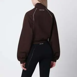 Balenciaga Mocha Dry Fleece Techwear Track Jacket