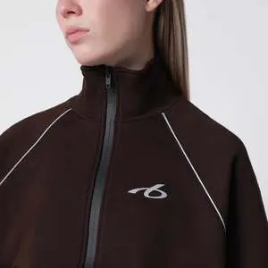 Balenciaga Mocha Dry Fleece Techwear Track Jacket