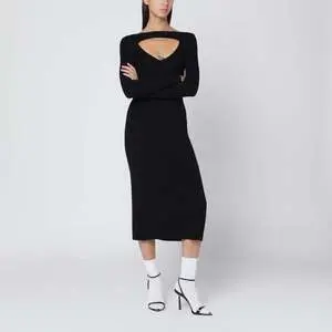 DIESEL® Ribbed Midi Dress With Cut-out Detail