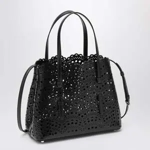 Alaïa Mina 25 Leather Tote Bag - Black