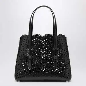 Alaïa Mina 25 Leather Tote Bag - Black