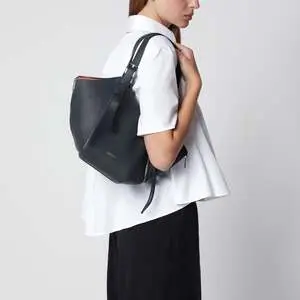 Loewe Dark Blue Layered Hammock Flip Leather Bag - Multicolor