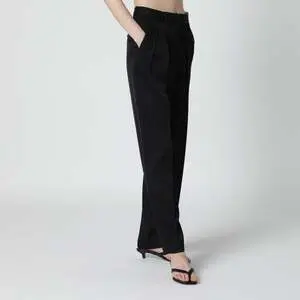 Loulou De Saison Viscose And Wool Blend Tailored Trousers
