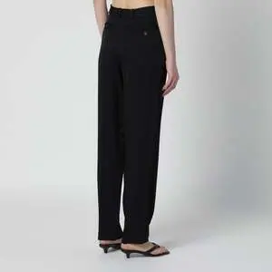 Loulou De Saison Viscose And Wool Blend Tailored Trousers
