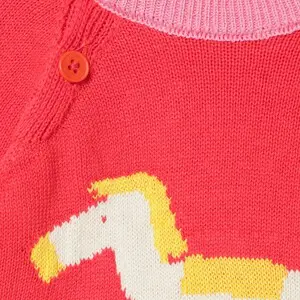 BOBO CHOSES Cotton Rocking Horse Sweater