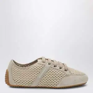 Givenchy Slimline Sneakers In Mesh And Suede - Beige