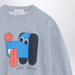 BOBO CHOSES Crew Neck Sweatshirt With Dog Print