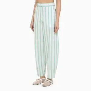 MARGAUX LONNBERG Beatty Striped Cotton Trousers