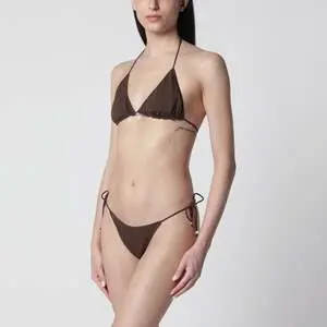 Jacquemus Triangle Bikini Bottoms - Brown