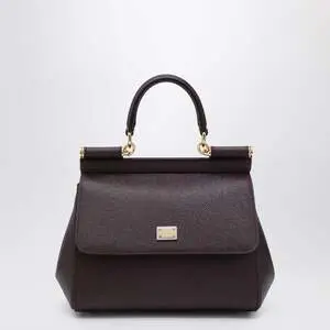 Dolce & Gabbana Medium Sicily Handbag - Burgundy