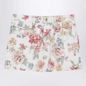 Chloé Cotton Floral Print Shorts - Multicolor