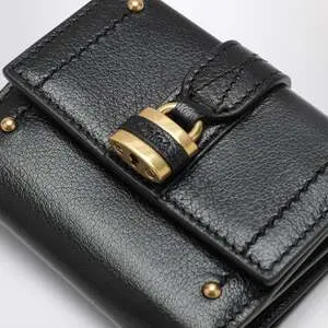 Chloé Mini Paddington Trifold Leather Wallet - Black
