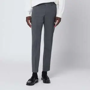 PT TORINO Virgin Wool Blend Trousers - Grey