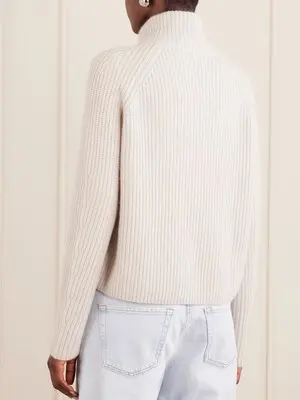 LISA YANG Sadie Ribbed Cashmere Cardigan
