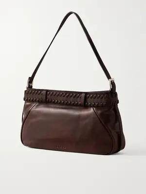 Staud Brooklyn Belted Leather Shoulder Bag