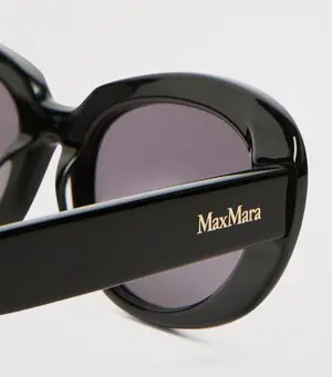 Max Mara Acetate Oval Sunglasses