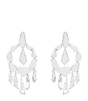 Alexander McQueen Mirror Drop Earrings - Silver