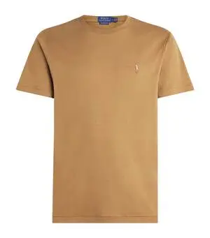 Polo Ralph Lauren Pima Cotton Polo Pony T-shirt - Brown