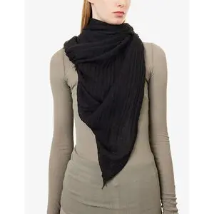 Rick Owens Giglio Wool And Cashmere Scarf