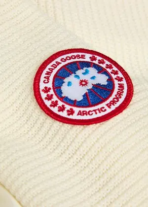 Canada Goose Hybridge Padded Shell And Wool-knit Jacket
