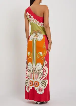 La DoubleJ Printed Stretch-jersey Maxi Dress - Multicoloured