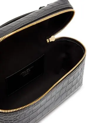 Victoria Beckham Vanity Crocodile-effect Leather Cross-body Bag
