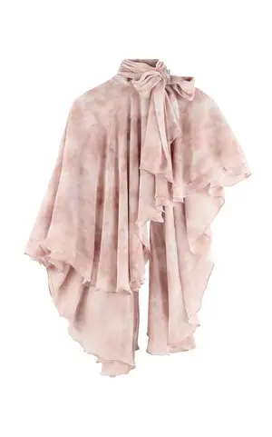 Arakii Silk Chiffon Cape - Multi