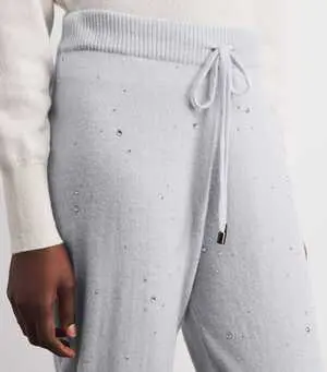 WILLIAM SHARP Embellished Cashmere Joggers