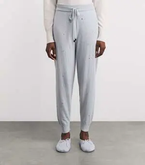 WILLIAM SHARP Embellished Cashmere Joggers