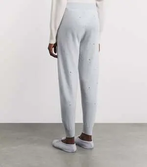 WILLIAM SHARP Embellished Cashmere Joggers