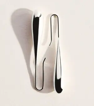 LIÉ STUDIO Sterling Evelyn Sculptural Earrings - Silver