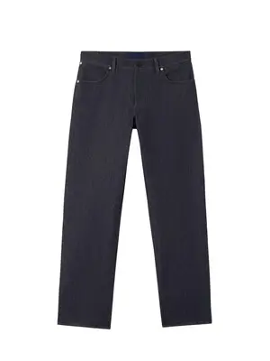 Stone Island Raw Denim Trousers - Blue