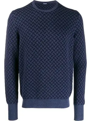 DRUMOHR Biscottino Crew Neck Sweater - Blue
