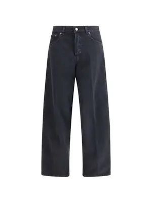HAIKURE Bethany Wide-leg Denim Jeans - Black