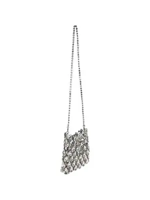 SELF-PORTRAIT Crystal Embellished Clutch With Chain Strap