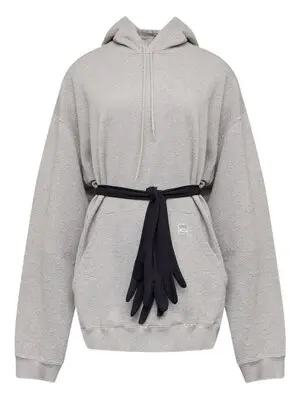 MAISON MARGIELA Cotton Sweatdress With Hood And Pouch Pocket - Grey